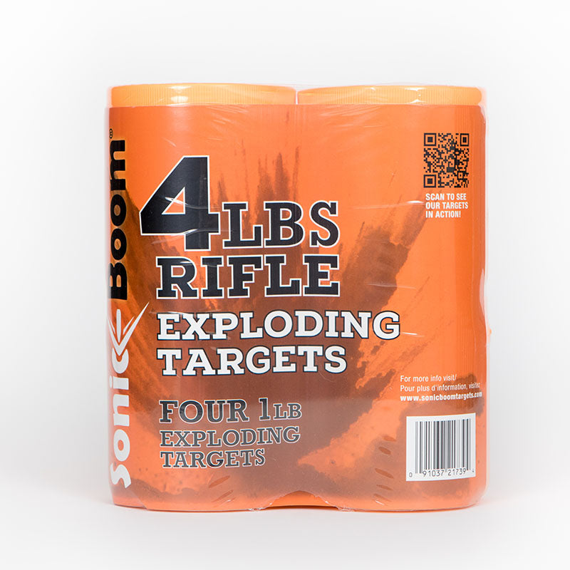 1 lb Exploding Rifle Target - 4 Pack – Sonic Boom Targets